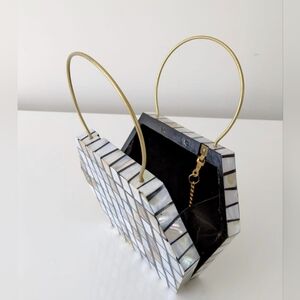 Ramla | Bags | Ramla The Pearly Shell Mosaic Tile Handbag New | Poshmark